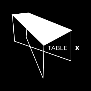 Table X Menu, Prices and Locations